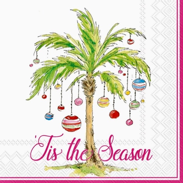 Palm Tree Napkin - Etsy