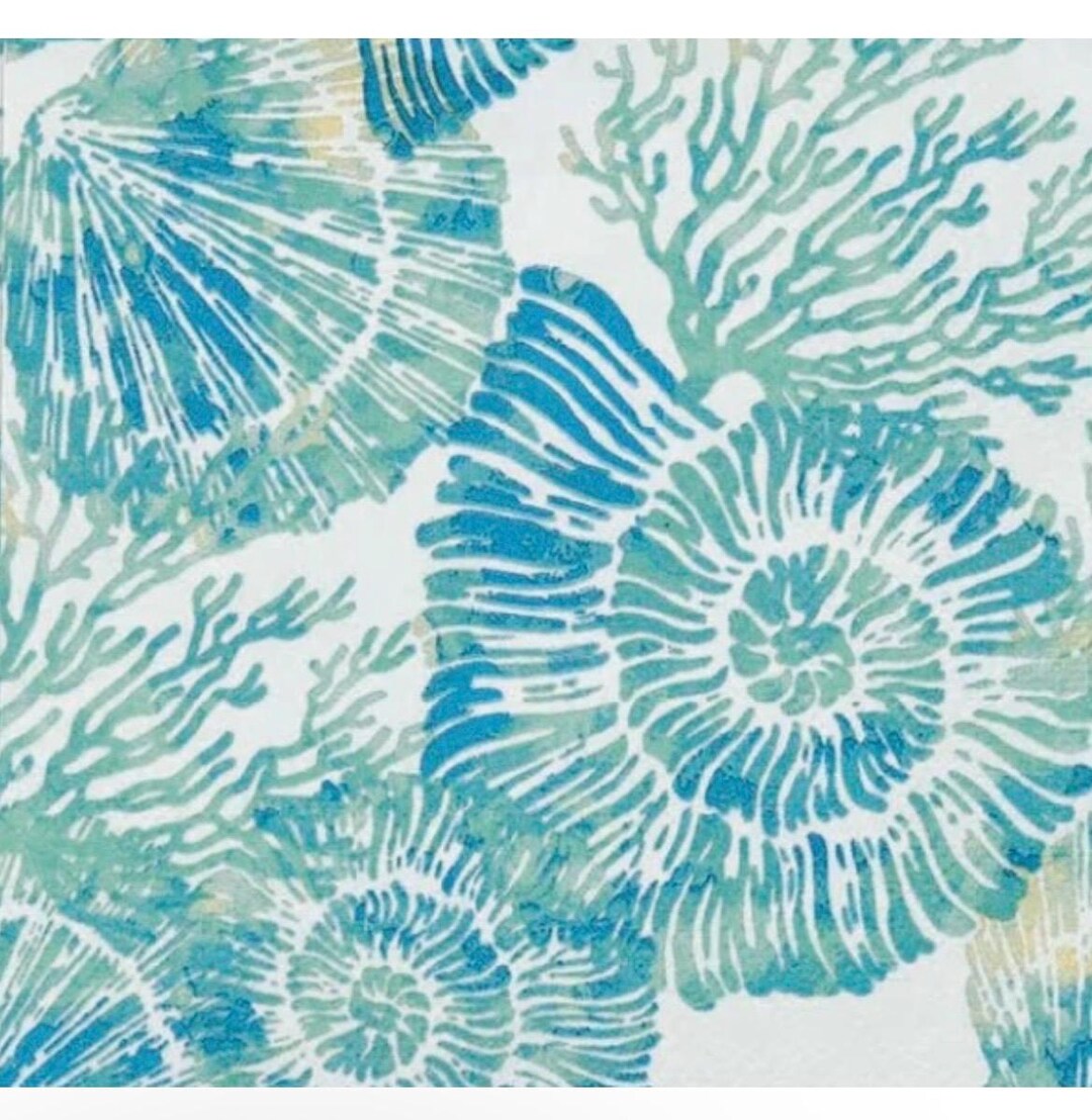 Decoupage Napkins, Snail Shell Paper Napkins, 3 Individual Turquoise ...