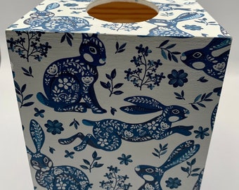 New Handmade Made to Order. Brown Bunny Tissue Box Cover-plastic Canvas ...