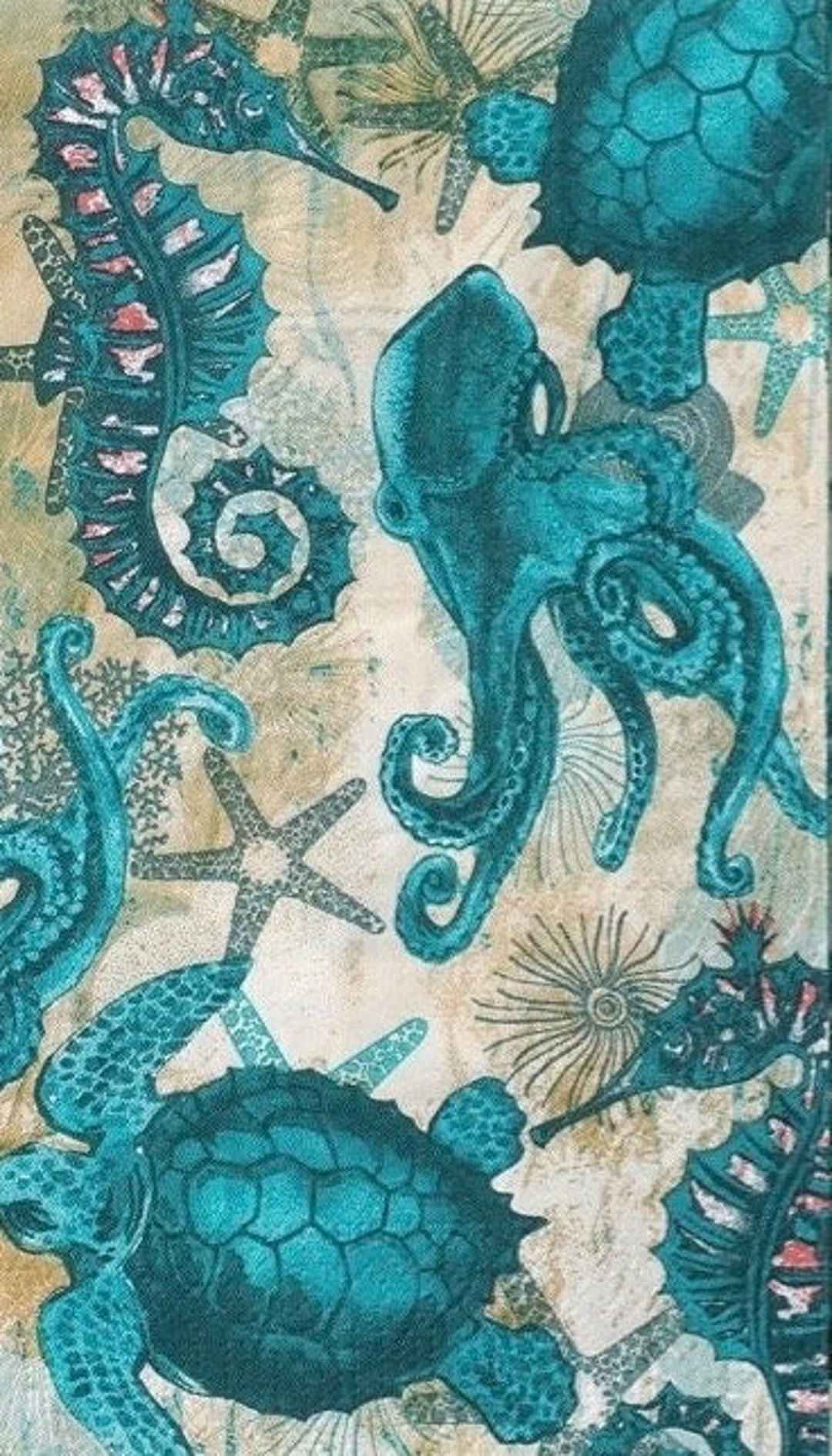 Decoupage Napkins, Sea Turtle Octopus Paper Napkins, 2 Individual Guest ...