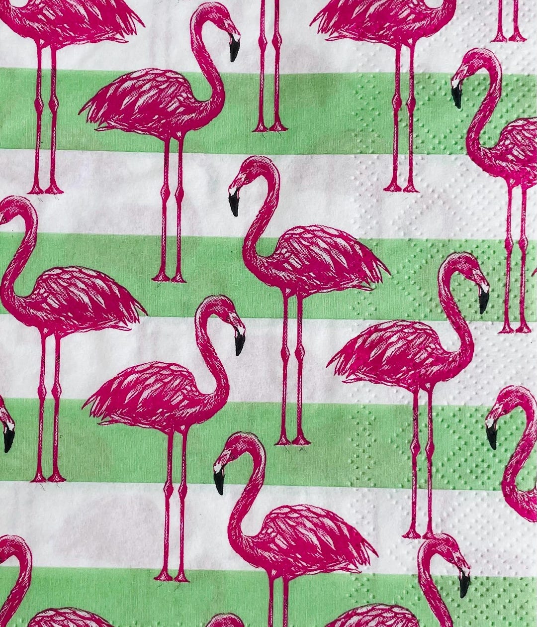 Decoupage Napkins, Flamingo Paper Napkins, 2 Individual Guest Size ...