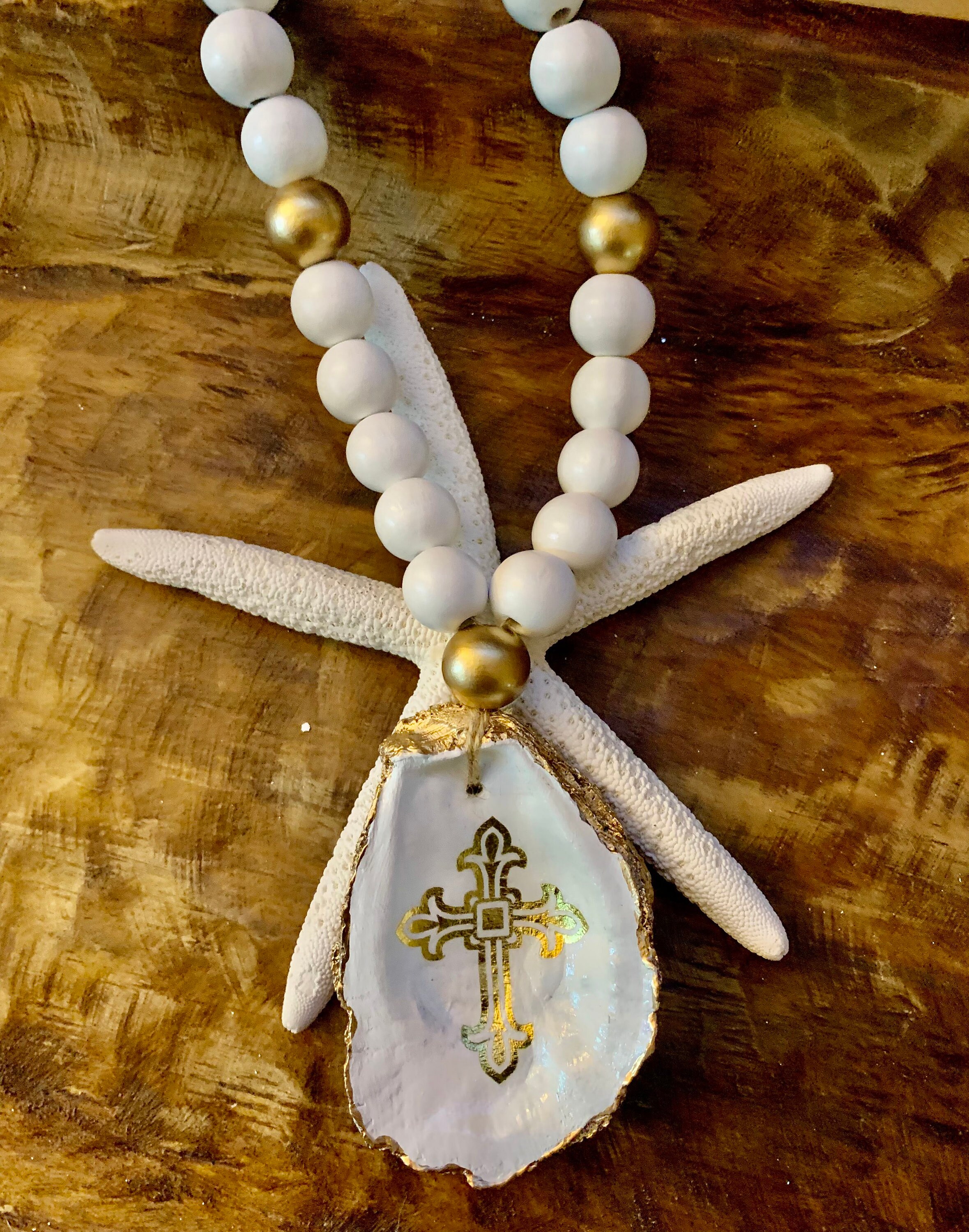 Oyster Shell Blessing Beads, Oyster Welcome Beads, Oyster Shell Garland ...