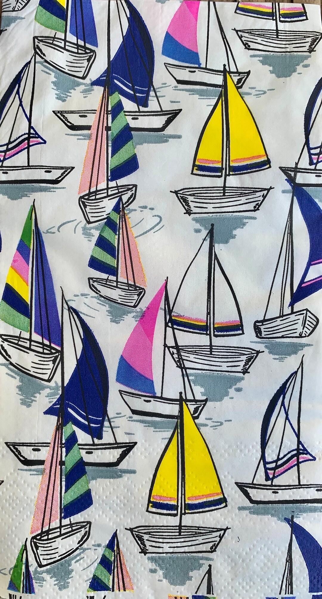Napkins for Decoupage, Sailboat Paper Napkins, 2 Individual Guest Size ...