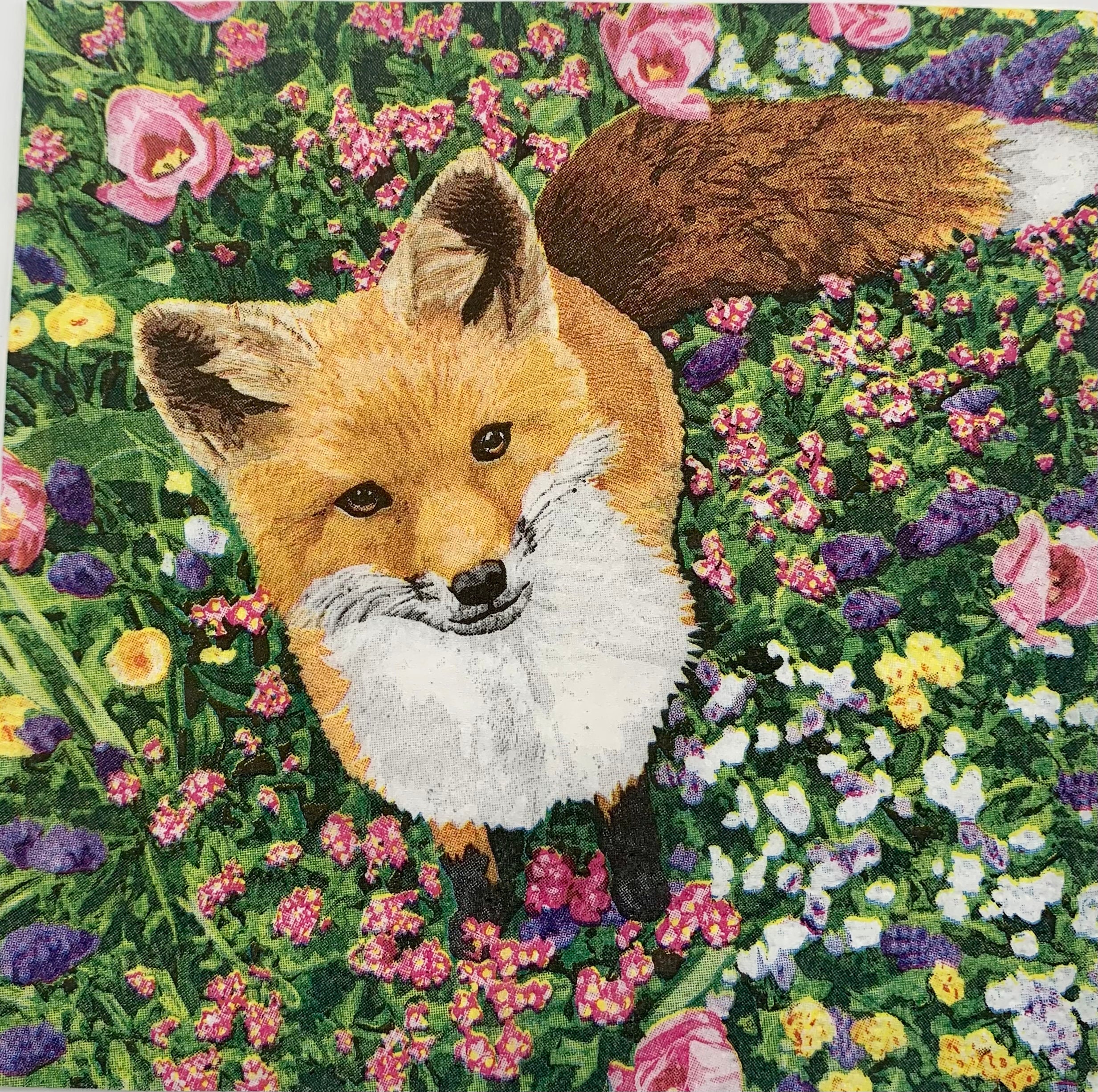 Fox Napkins for Decoupage, 3 Individual Cocktail Napkins for Crafts - Etsy