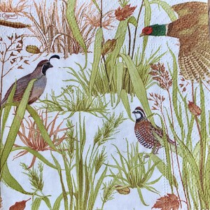 Decoupage Napkins, Duck Pheasant Paper Napkins, 3 Individual Hunting ...