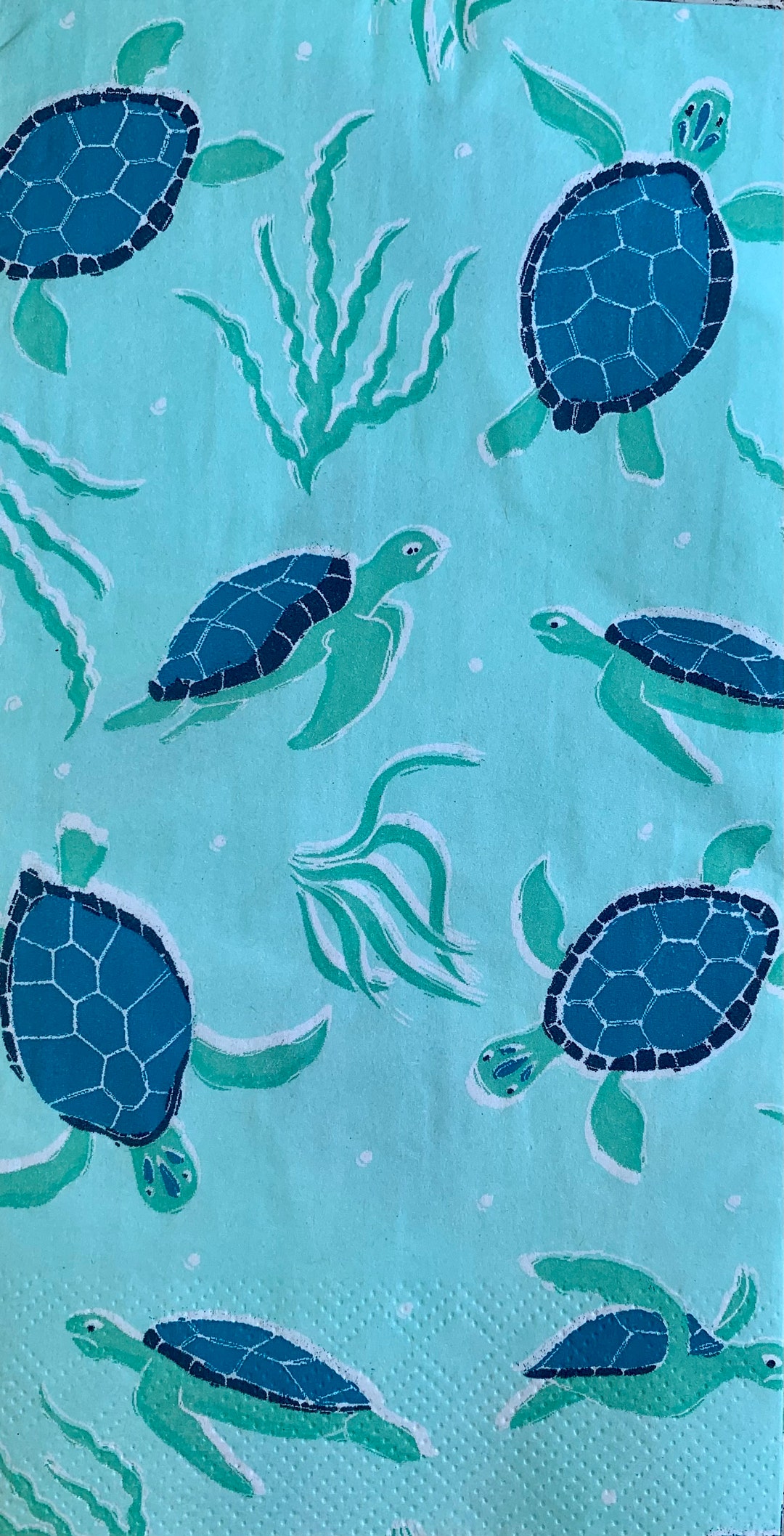 Sea Turtle Decoupage Napkins, 2 Guest Size Paper Napkins for Decoupage ...