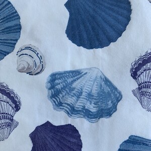 Seashell Decoupage Napkins, 2 Blue and White Shell Paper Guest Size ...