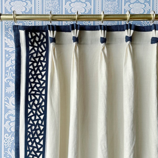 Curtain Panels With Border - Etsy