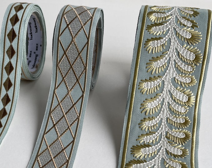 Embroidered Trims for Drapery, Curtain Tapes, Upholstery Ribbon, Pillow ...