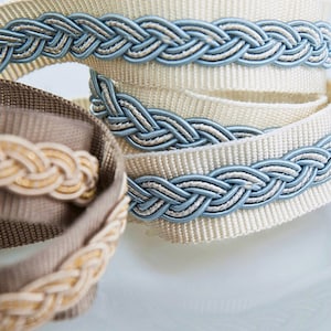 3/4 Inches Braided Trims for Drapery, Curtain Tapes, Upholstery Ribbon ...