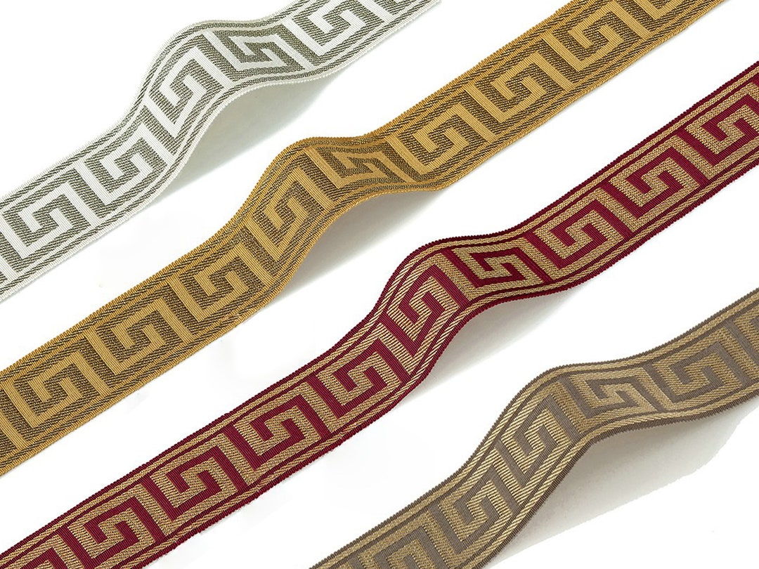 2.5 Inches Greek Key Trims for Drapery, Curtain Tapes, Upholstery ...