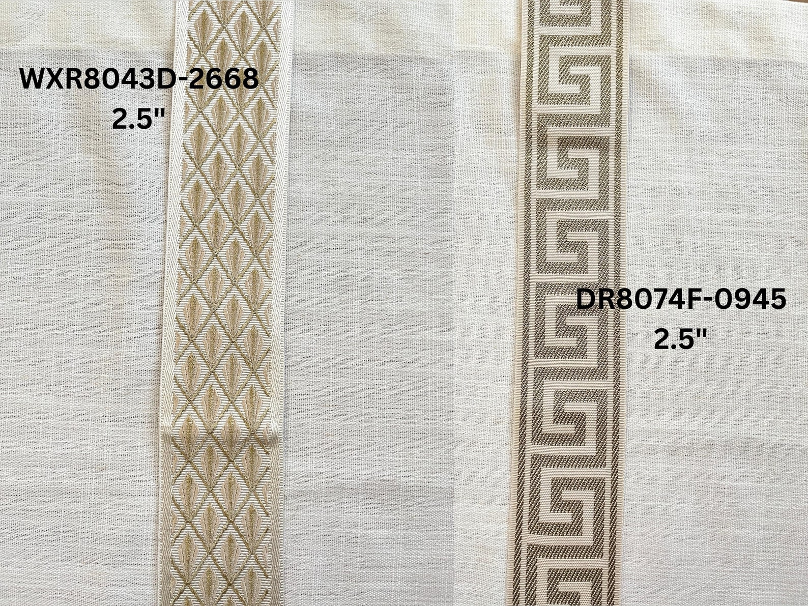Beige Taupe Decorative Trims for Drapery, Curtain Tapes, Upholstery ...