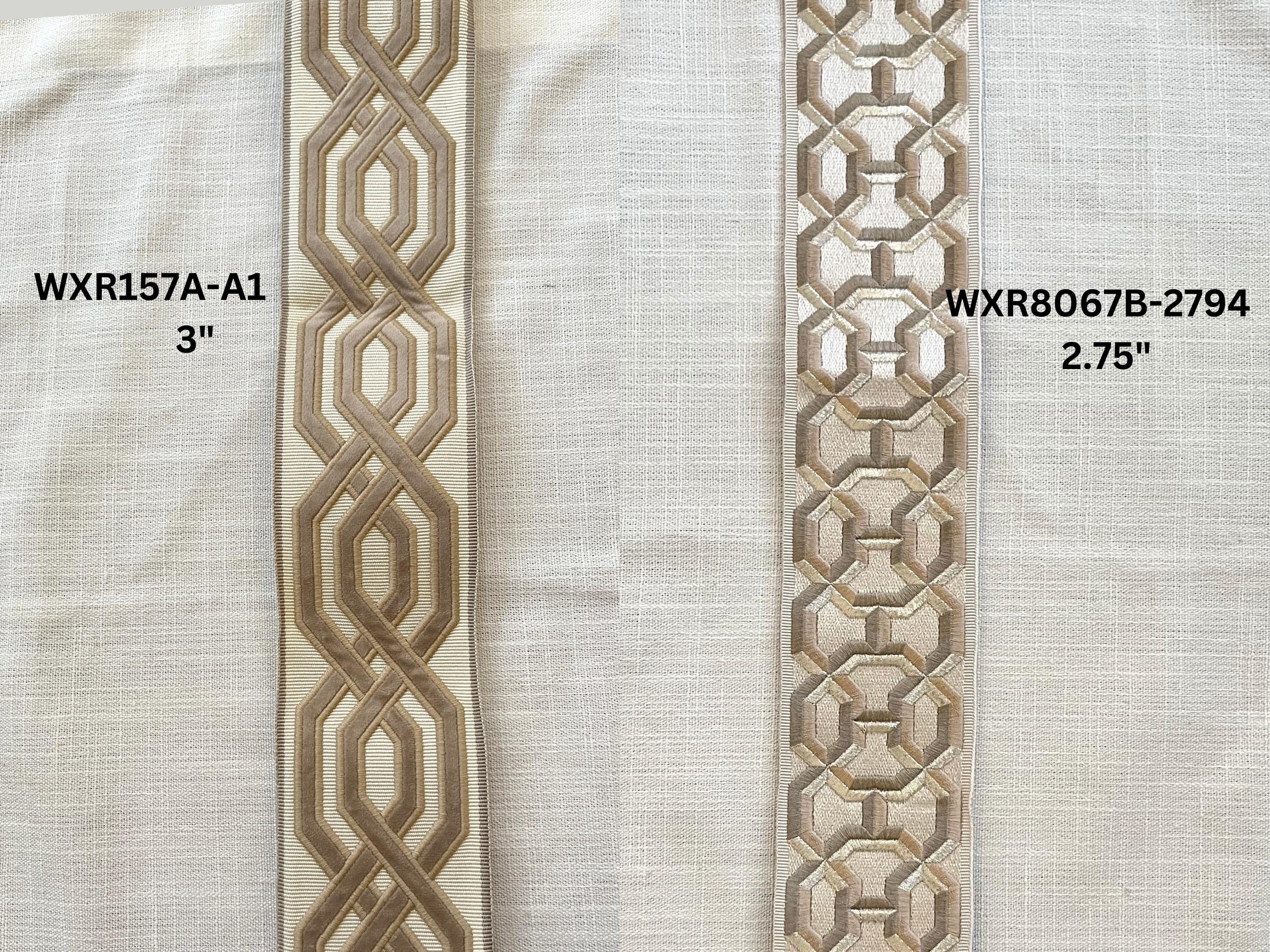 Beige Taupe Decorative Trims for Drapery, Curtain Tapes, Upholstery ...