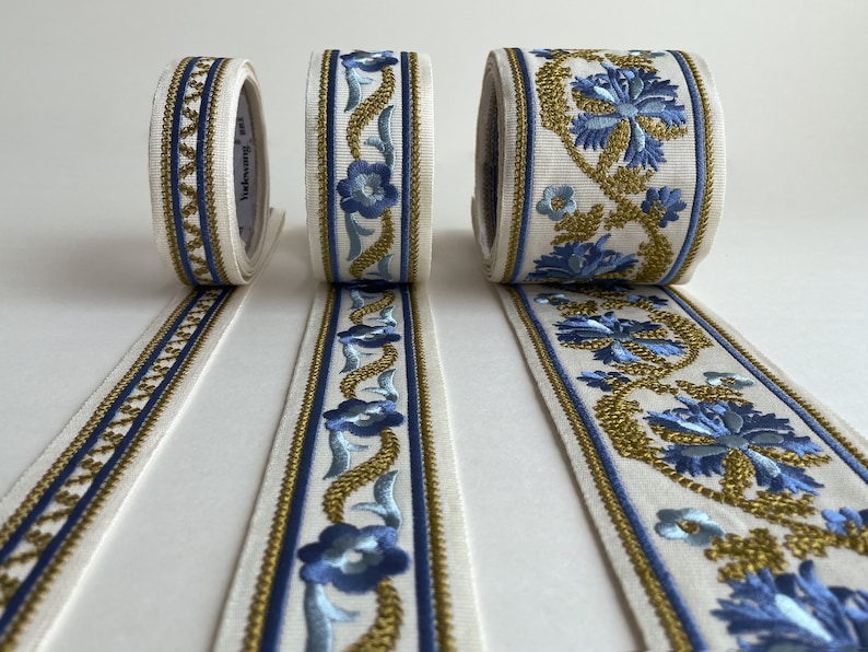 Embroidered Trims for Drapery, Curtain Tapes, Upholstery Ribbon, Pillow ...