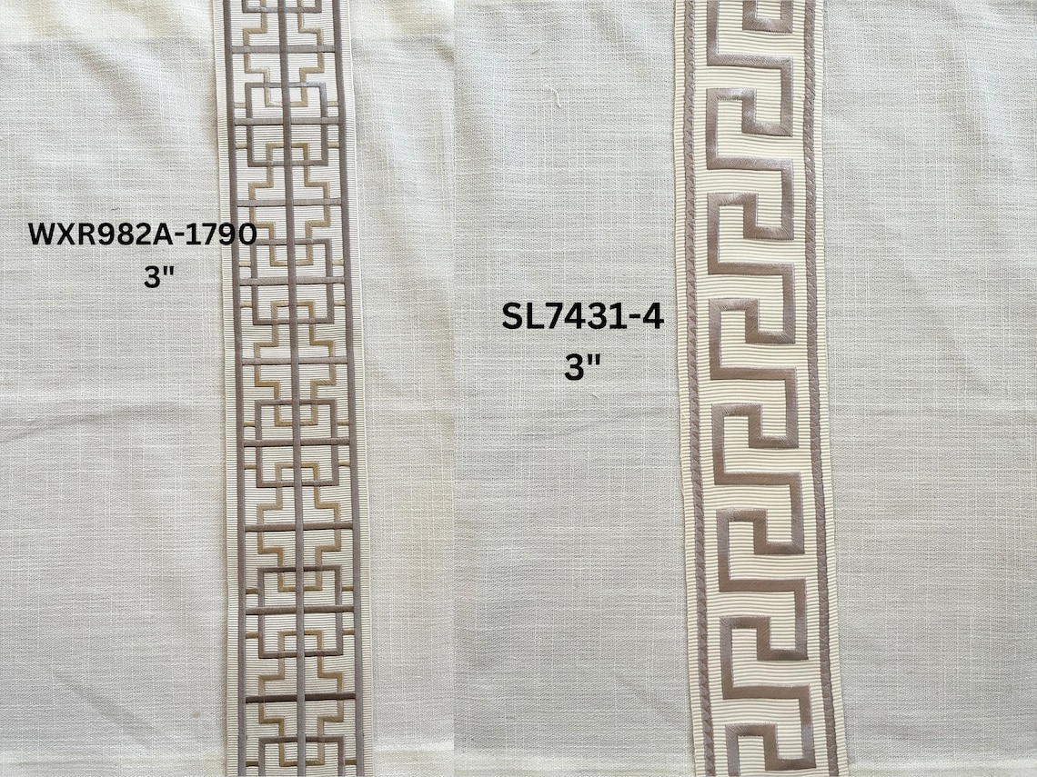 Beige Taupe Decorative Trims for Drapery, Curtain Tapes, Upholstery ...