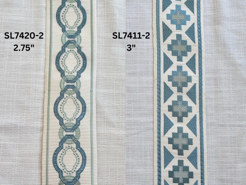 Blue Decorative Trims for Drapery Curtain Tapes Upholstery - Etsy