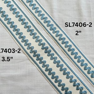 Blue Decorative Trims for Drapery, Curtain Tapes, Upholstery Ribbon ...