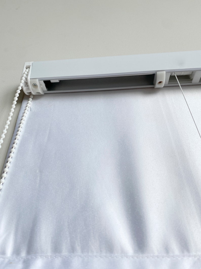 Roman Shade With Trim and Lining, Window Blinds, Light Filtering ...