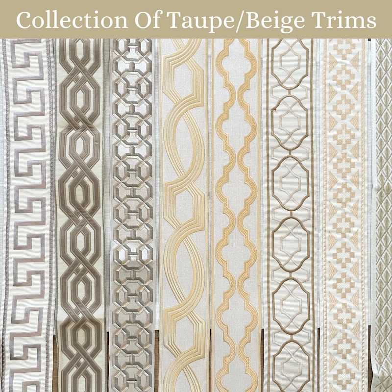 Taupe Border Pillow - Etsy