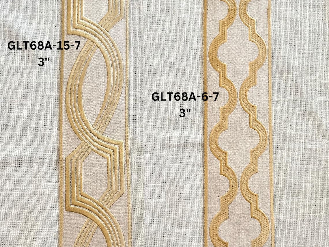 Beige Taupe Decorative Trims for Drapery, Curtain Tapes, Upholstery ...