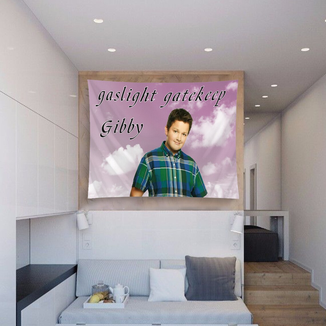 Gibby MEME Funny Tapestry Gaslight Gatekeep Tapestry Funny - Etsy