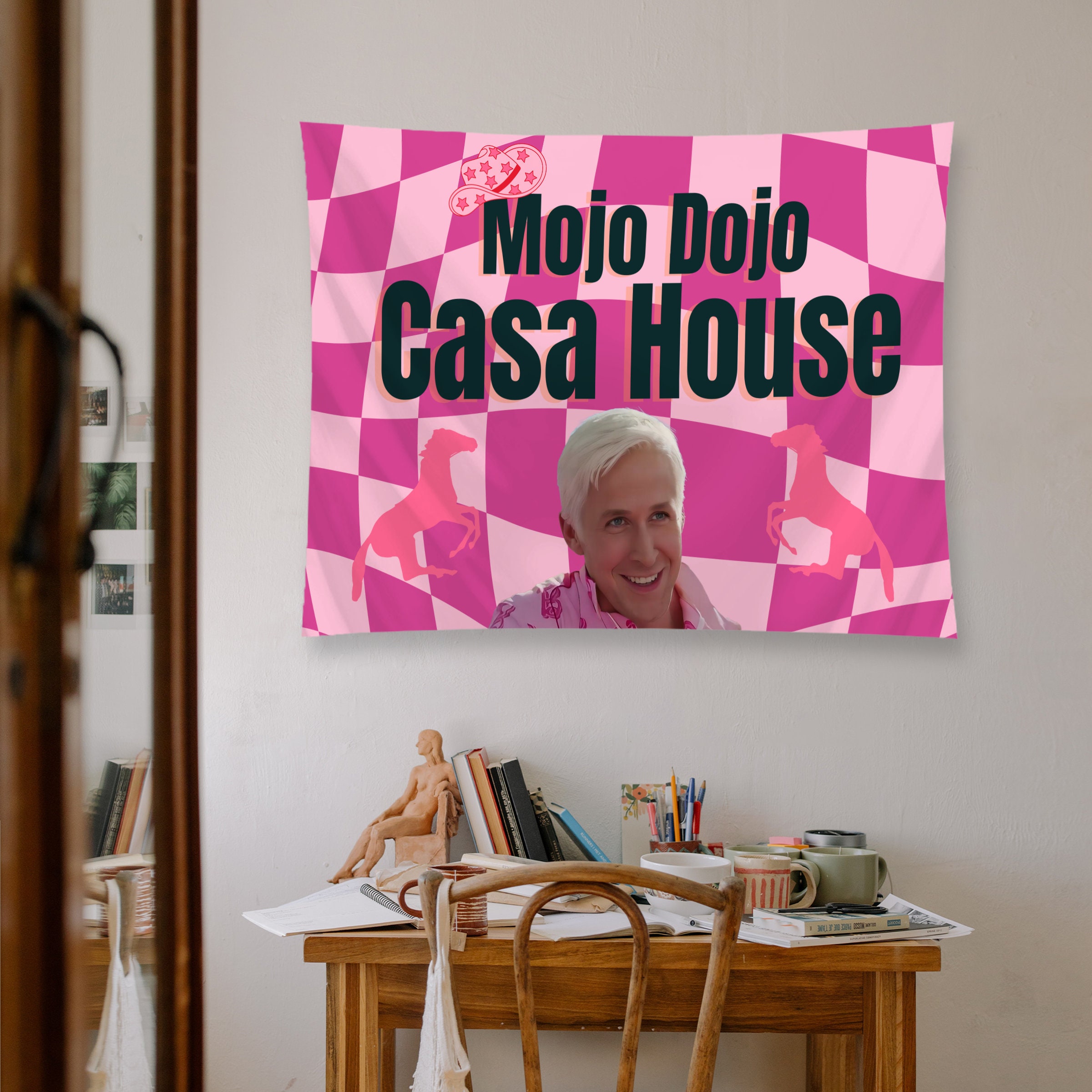 Mojo Dojo Casa House Tapestry, Gosling Kenough Tapestry, Ryan Gosling ...