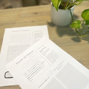 All-in-one Qur'an Journal - Trace, Translation, Tafseer. (juz 1 to 30 ...