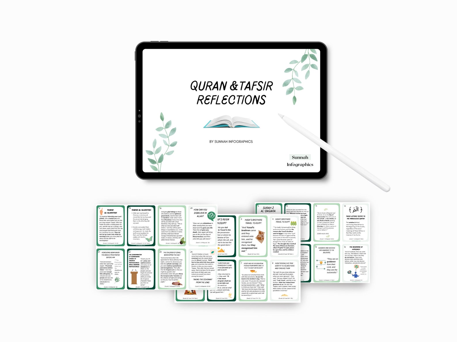 Qur'an and Tafseer Reflection Cards Pdf Juz 1 to 30 - Etsy