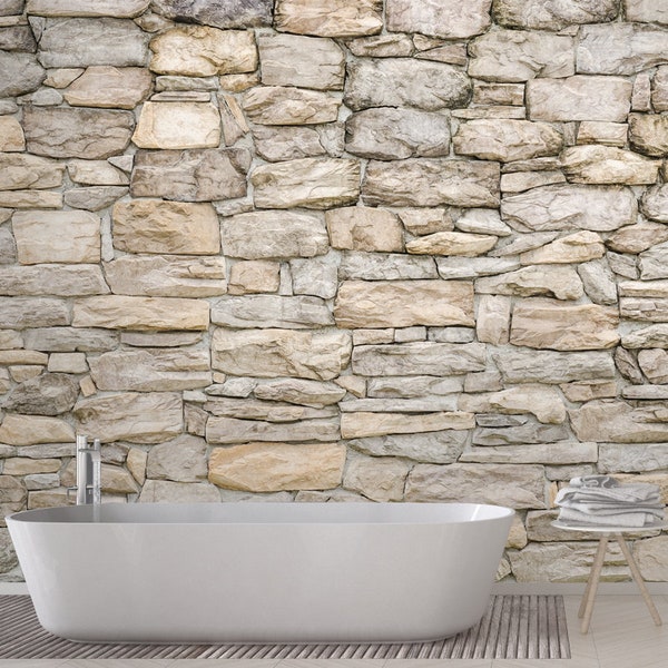 Stone Wallpaper - Etsy