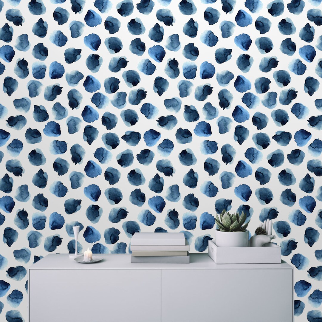 Watercolor Spots Removable Wallpaper Self-adhesive Peel and Stick, Wall ...