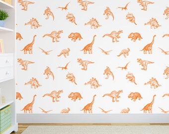 Boys Dinosaur Wallpaper - Etsy
