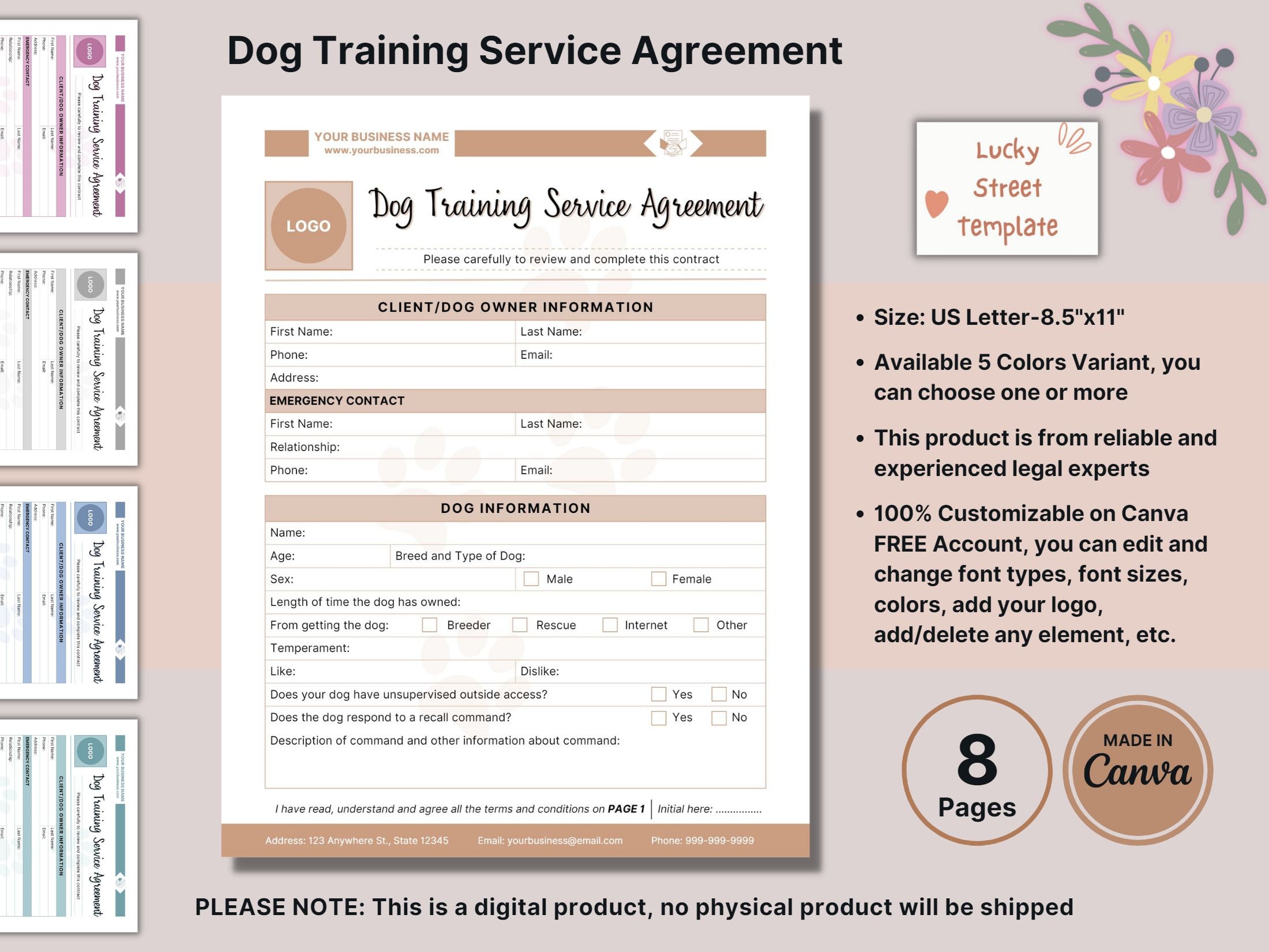 Training Agreement Template