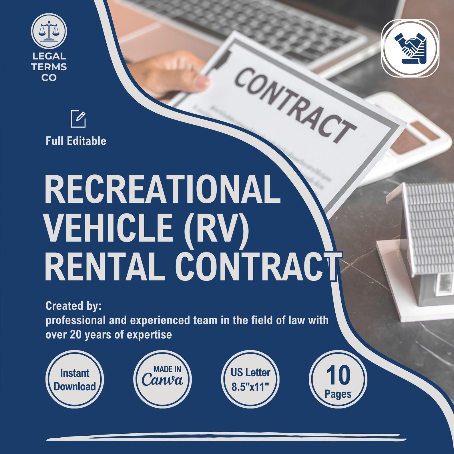 Recreational Vehicle Rental Contract Template, RV Lease Agreement ...