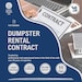 Dumpster Rental Contract Template, Customizable Dumpster Lease ...