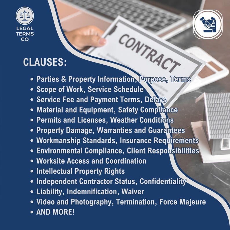 Tree Trimming Service Contract Template, Customizable Tree Trimming ...