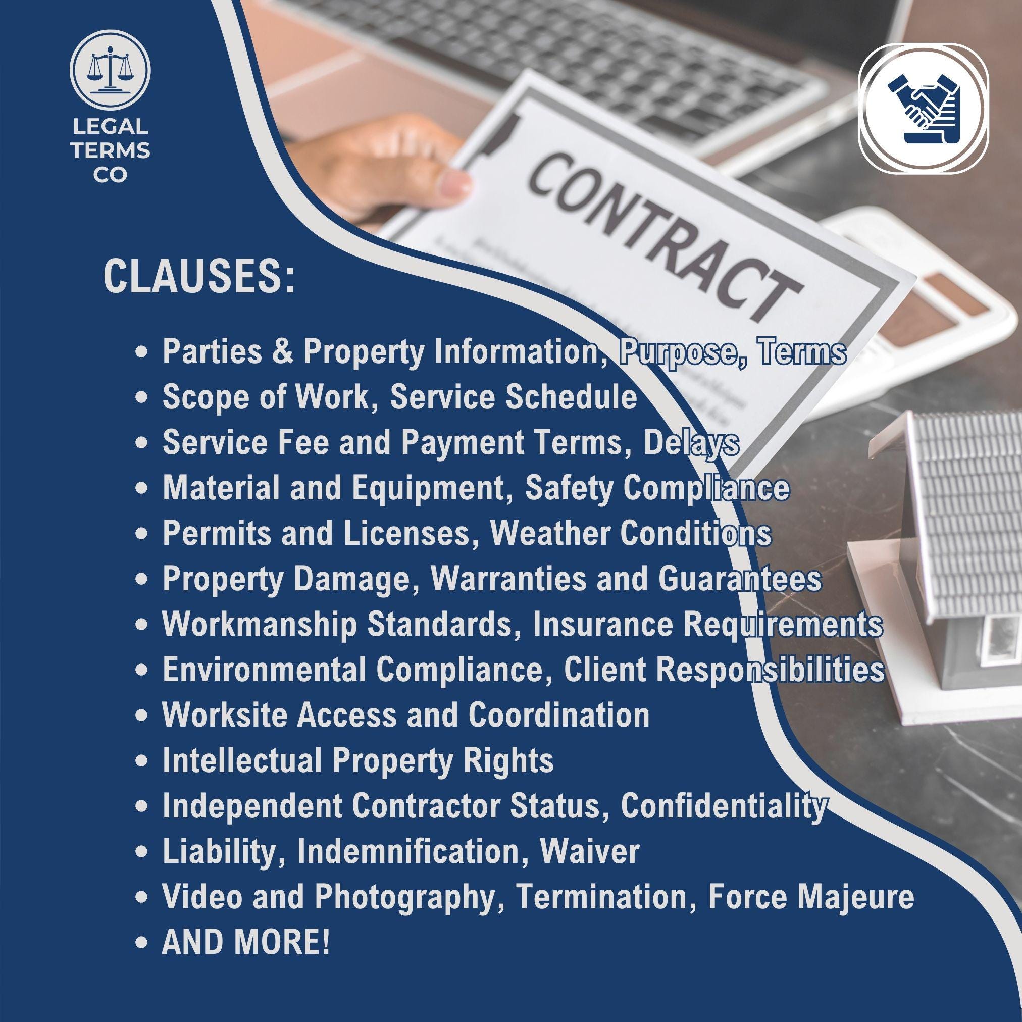 Tree Trimming Service Contract Template: Customizable Arborist ...