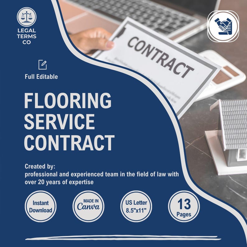 Flooring Service Contract Template: Customizable Floor Installation Agreement (PDF) - Etsy