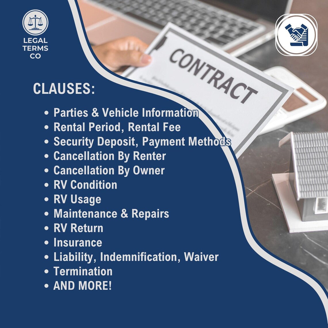 Recreational Vehicle Rental Contract Template, RV Lease Agreement ...