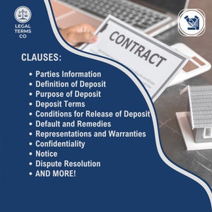 Non-refundable Deposit Agreement Template: Custom Order Contract (PDF ...