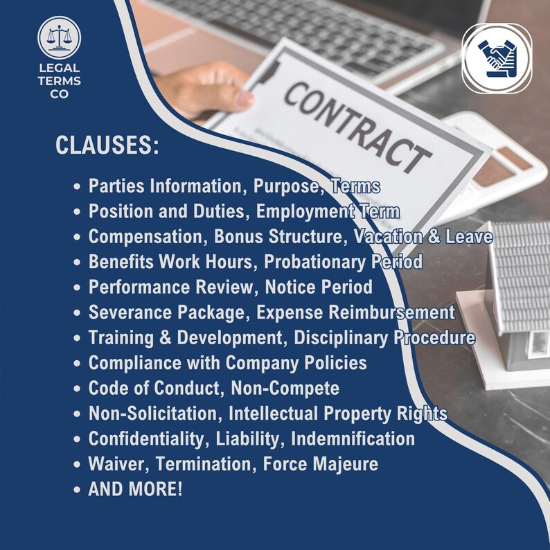 Customizable Employment Agreement Template: Editable Employee Contract ...
