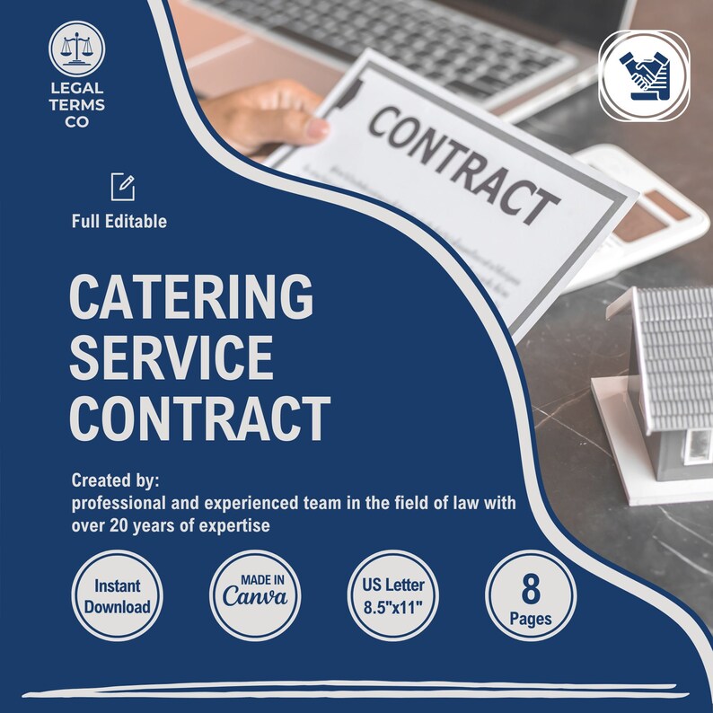 Catering Service Contract Template, Caterer Service Agreement, Food & Beverage Service Terms ...