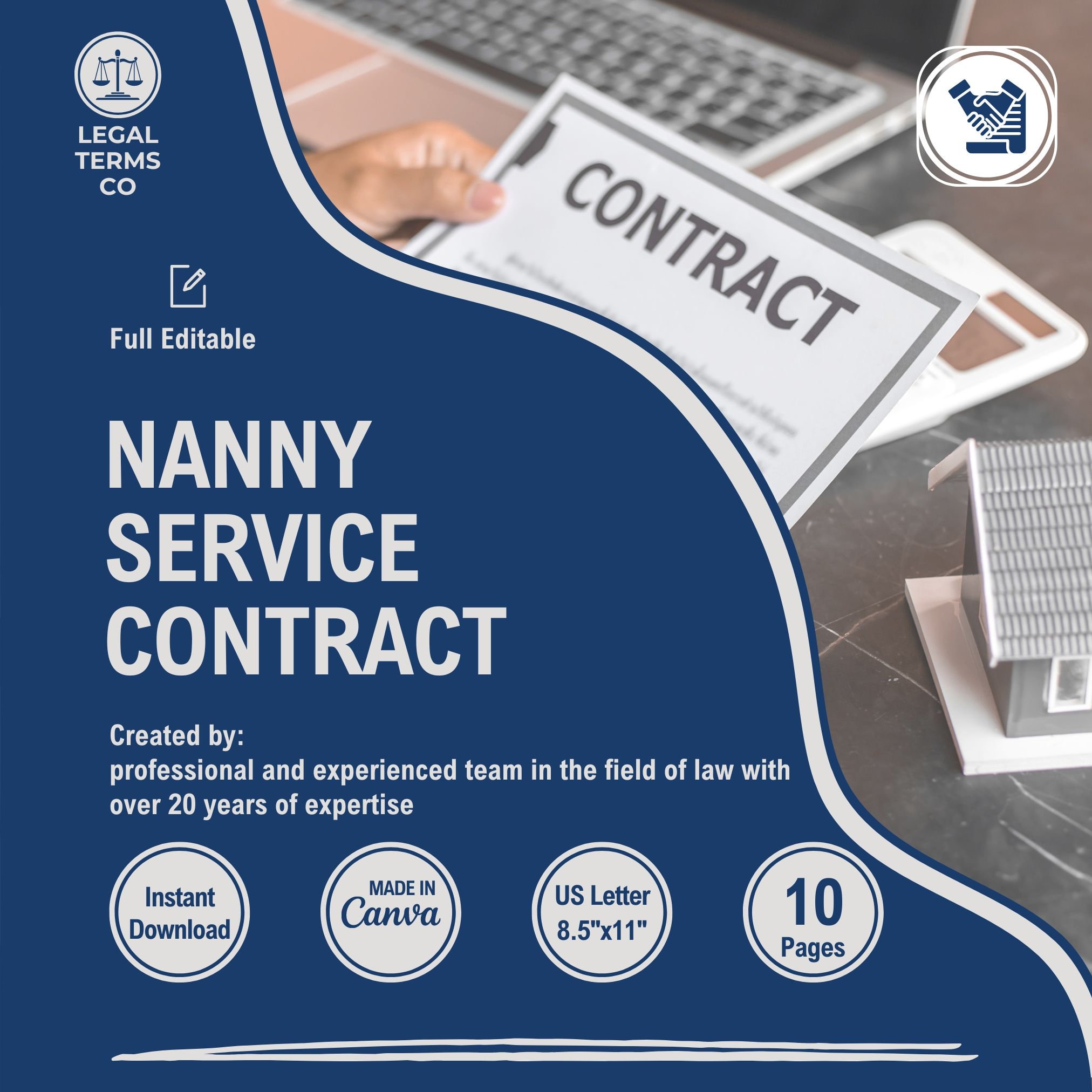 Nanny Service Contract Template, Nannying Agreement, Babysitter Service ...