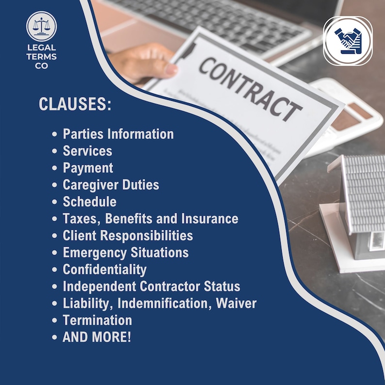 Adult Caregiver Service Contract Template: Elder Care Agreement (CANVA ...