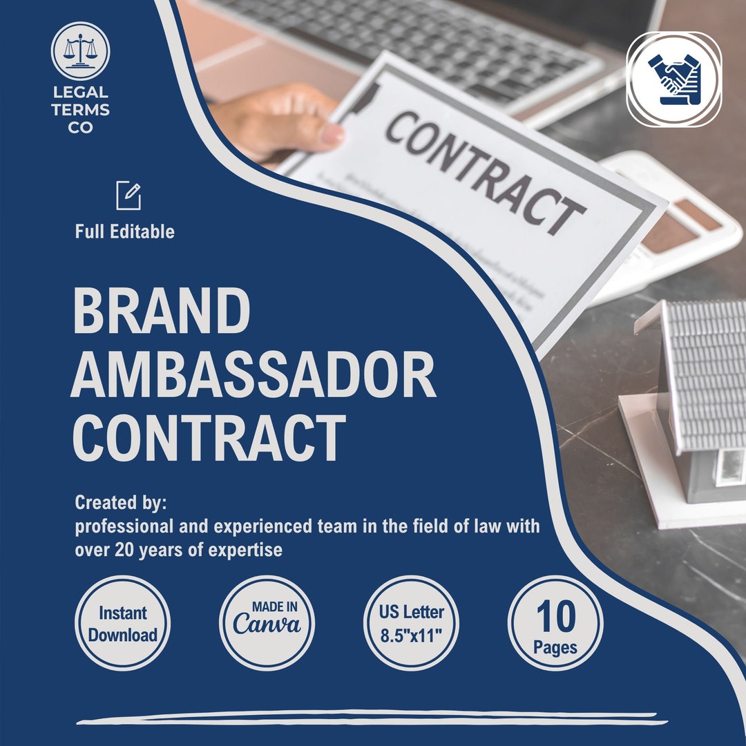 Brand Ambassador Contract Template, Influencer Service Agreement ...