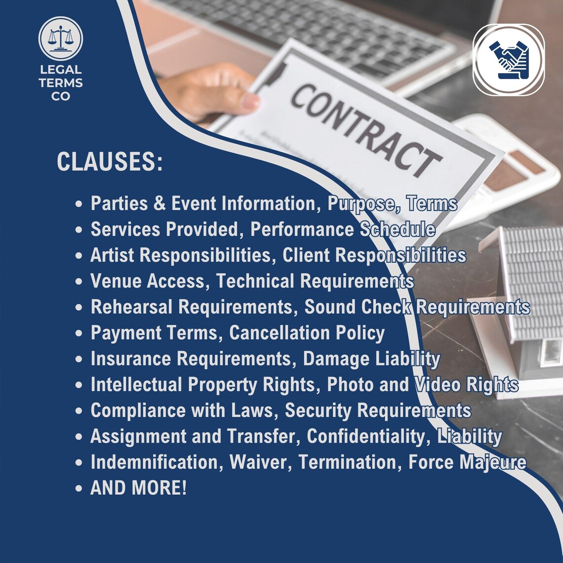 Event Entertainment Contract Template, Customizable Entertainer Service ...