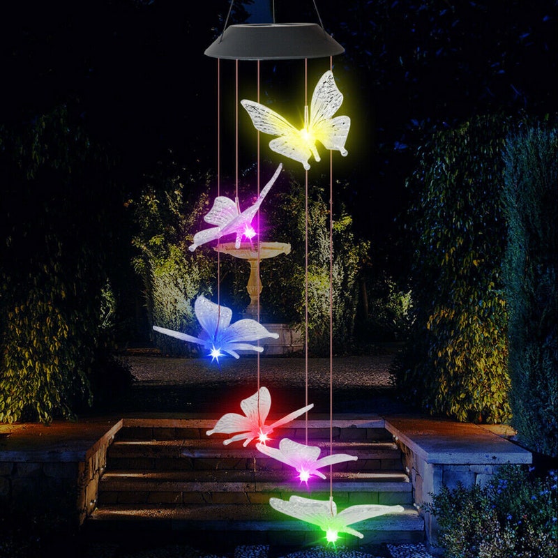 Solar Butterfly Garden Lights - Etsy