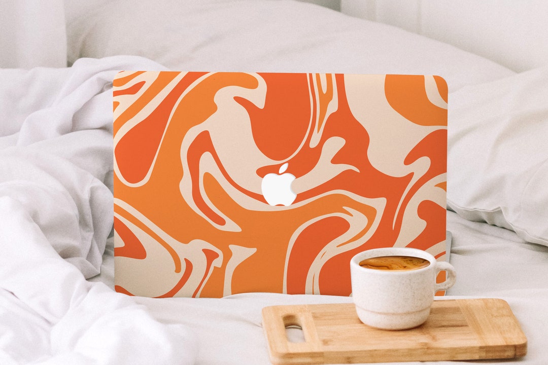 Orange Line Art Hard Protective Laptop Case for MacBook Air 13 M1 M2 13 ...