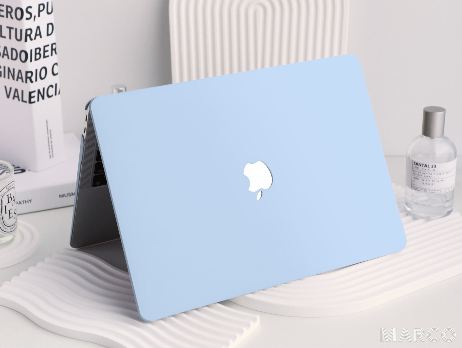 Icy Blue Hard Protective Laptop Case for MacBook Air 13 M1 M2 13.6 ...