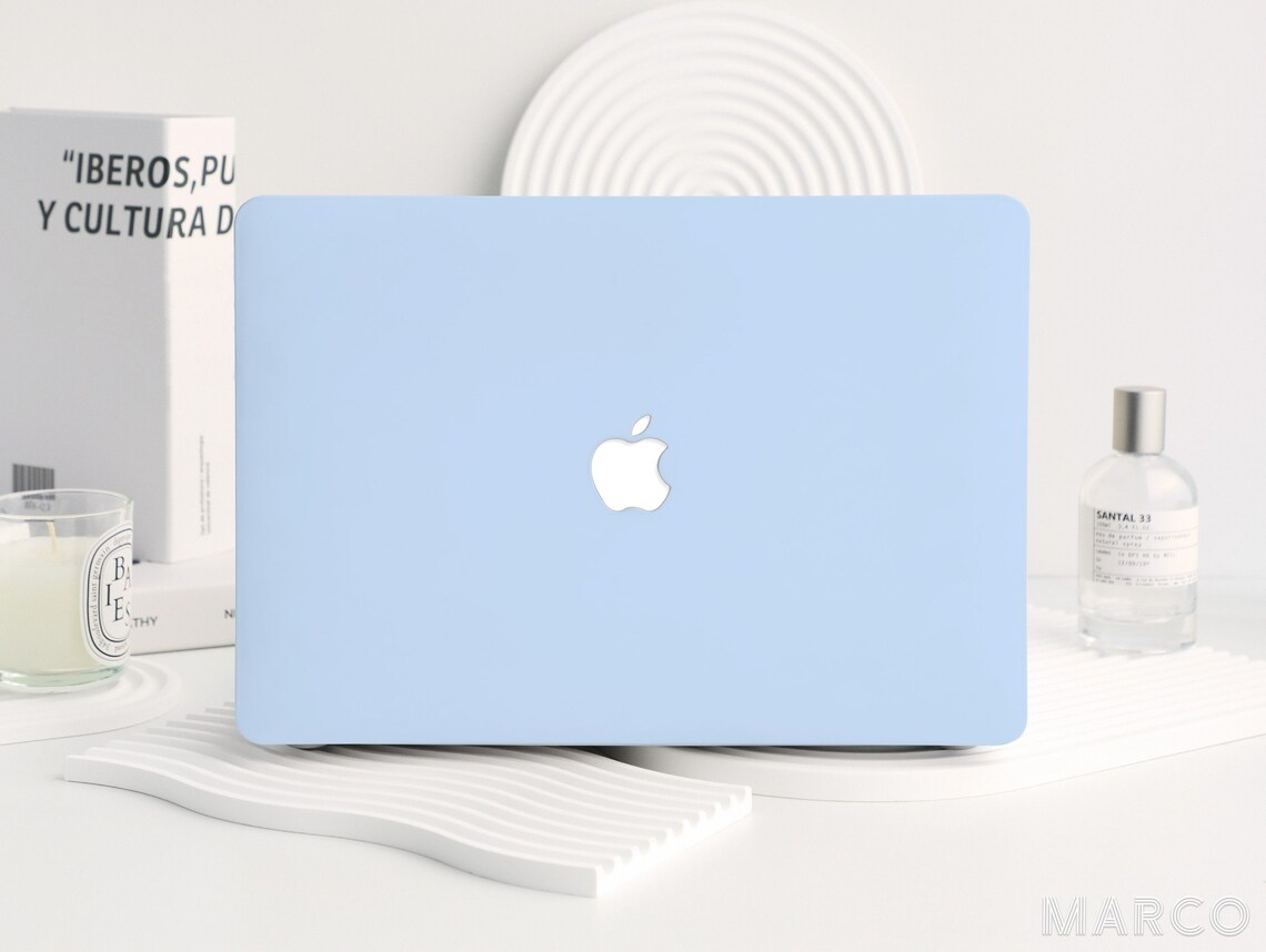 Icy Blue Hard Protective Laptop Case for MacBook Air 13 M1 M2 13.6 ...