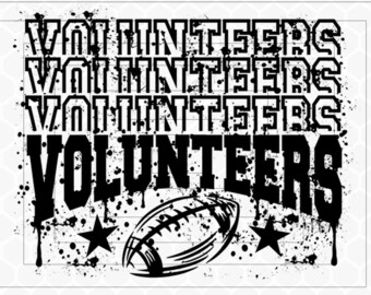 Volunteers Football Svg - Etsy